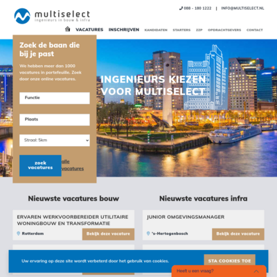 Vacature Junior Ontwerper Natuur, Water en Infra - Multiselect.nl